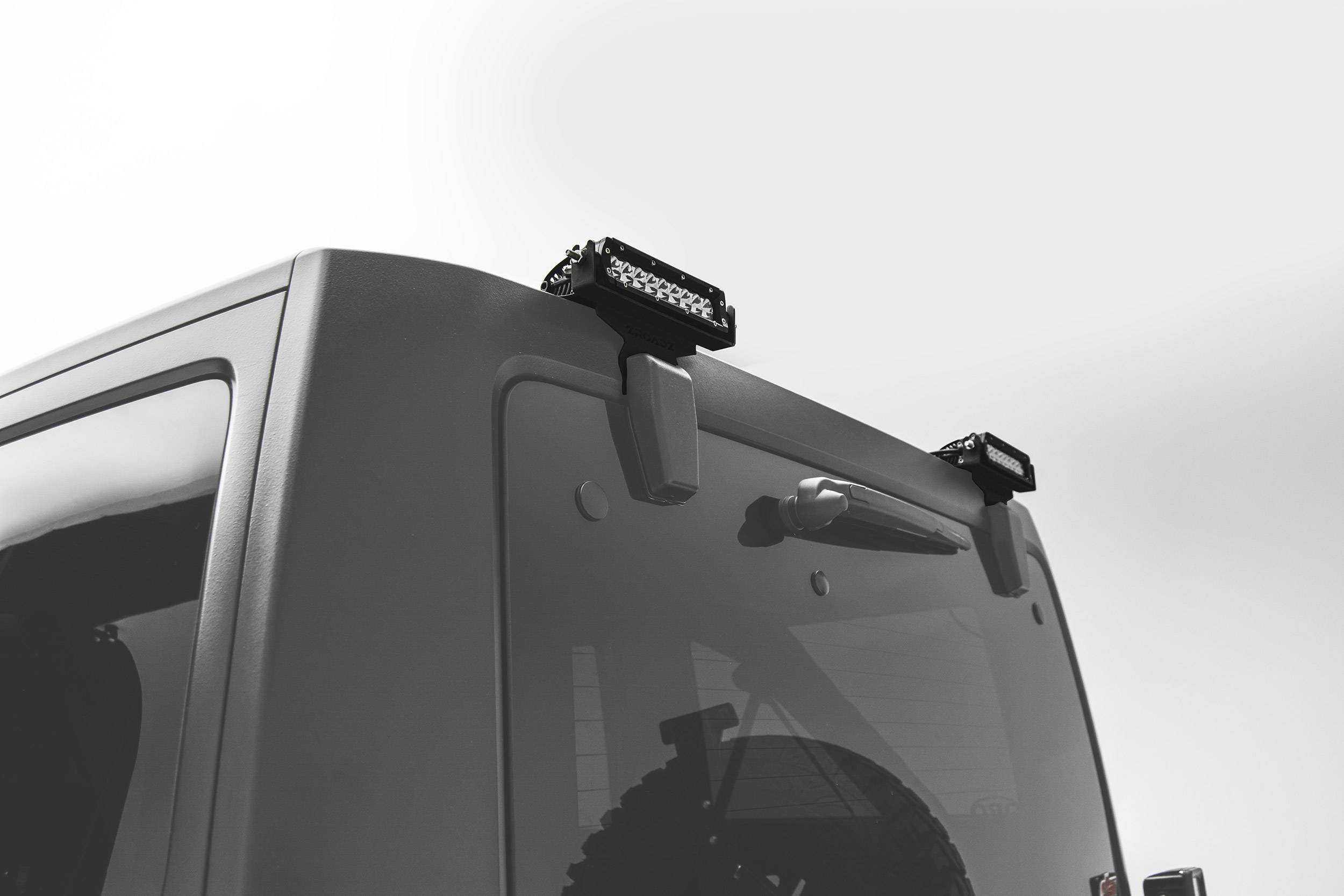 2007-2018 Jeep JK Rear Window LED Kit with (2) 6 Inch LED Straight ...